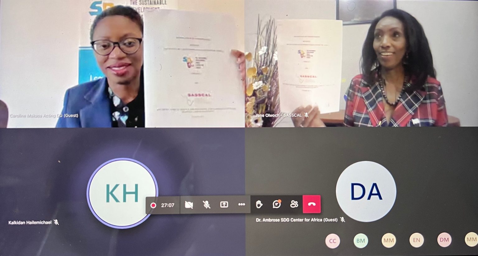 SASSCAL SIGNS STRATEGIC AGREEMENTS TO PARTNER IN THE PROVISION OF ...