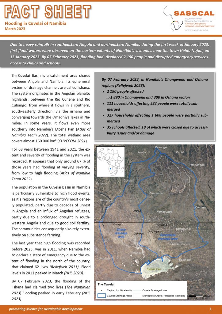 Fact Sheets – SASSCAL