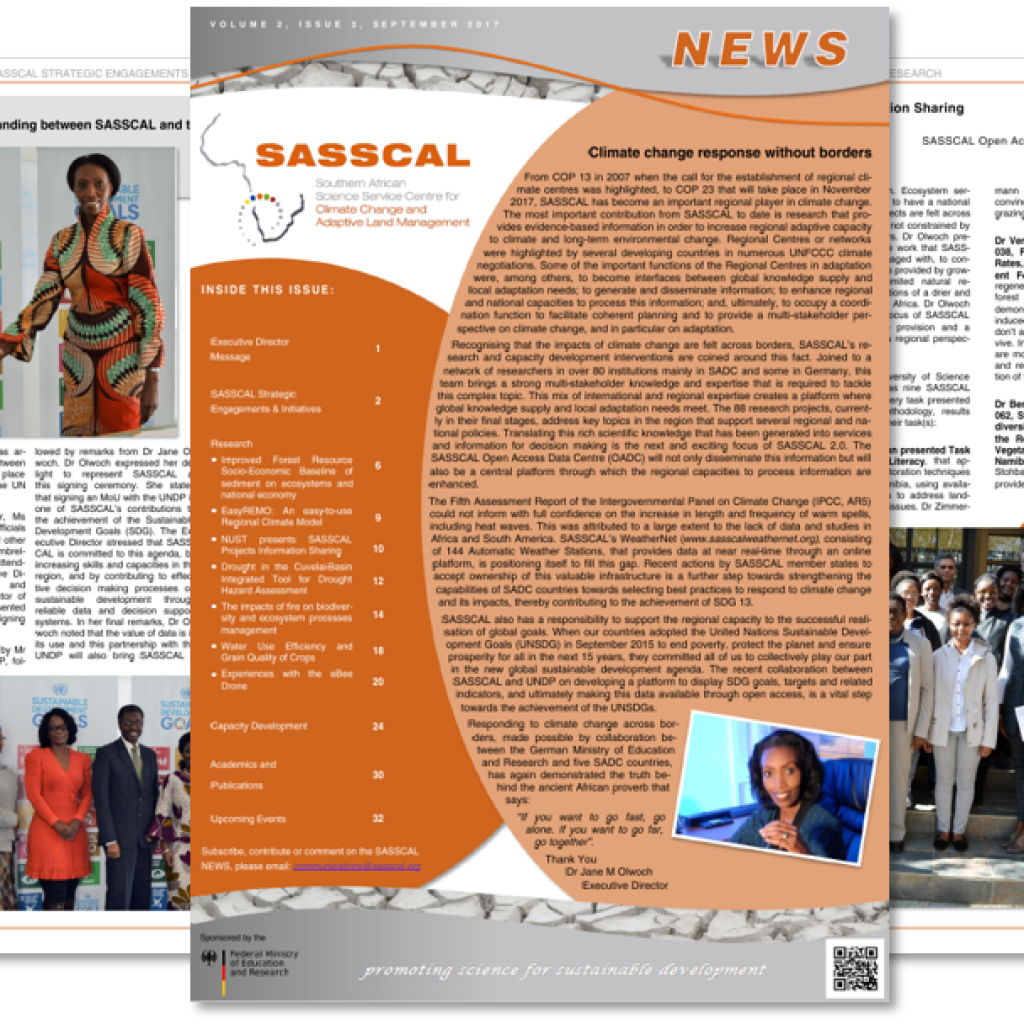 SASSCAL September 2017 Newsletter is out! – SASSCAL
